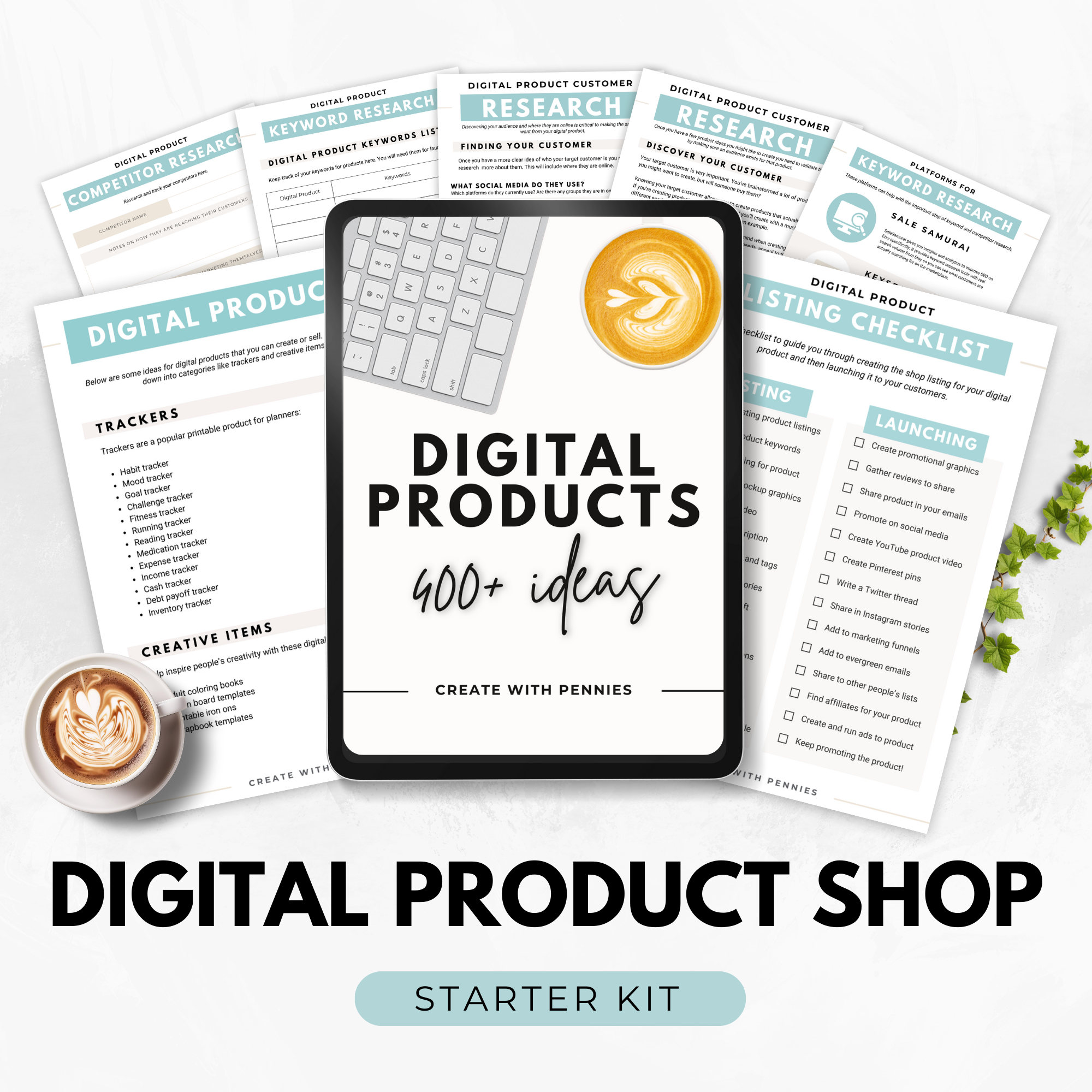 Digital Product Shop Starter Kit – penniesnotperfection