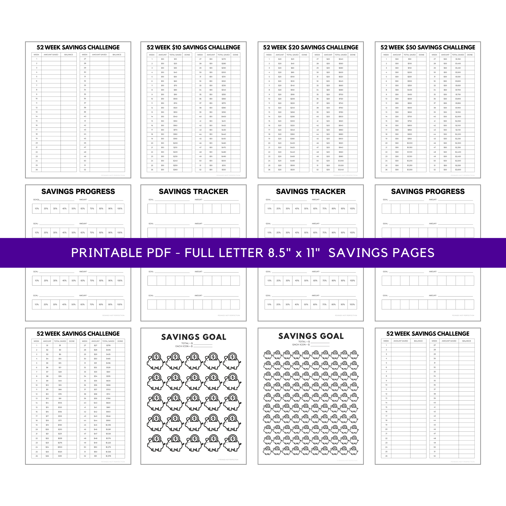 Financial Success Planner Bundle (All In ONE: Budgeting, Savings, Debt ...