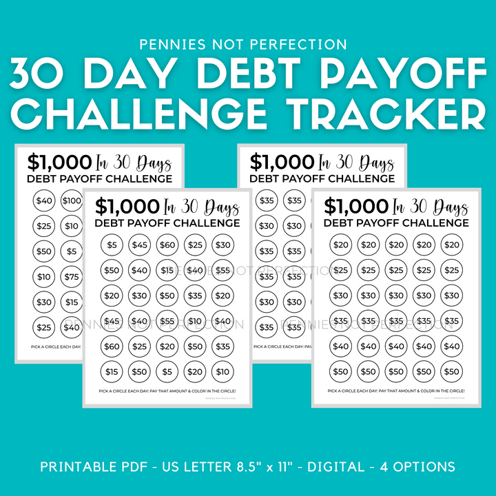 Debt Payoff Printables – penniesnotperfection