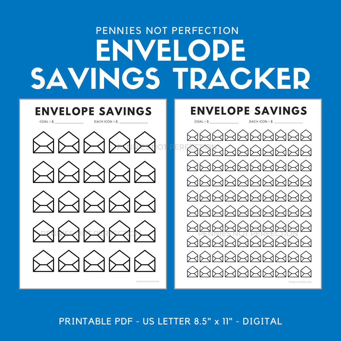 Envelope Savings Tracker Printable | Envelope Sinking Funds Tracker ...