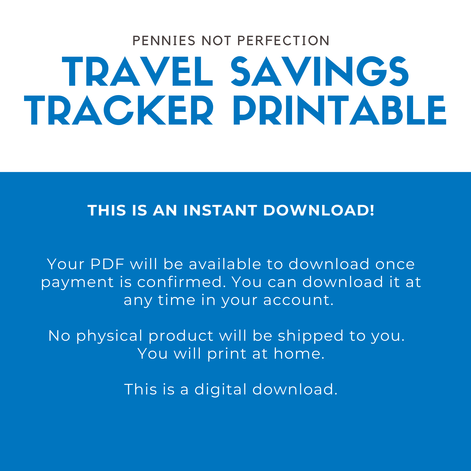 Travel Savings Tracker | Vacation Fund Savings Tracker ...